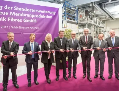 Evonik eröffnet neue Membranproduktion in Schörfling